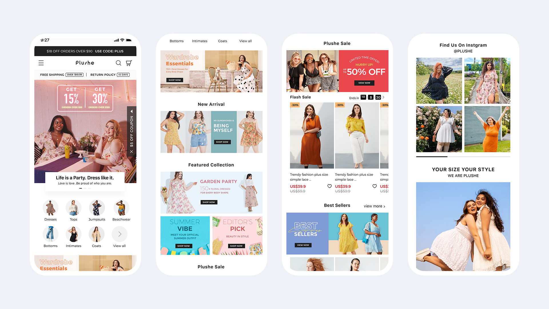服装商城APP UI设计_黄筱_【68Design】